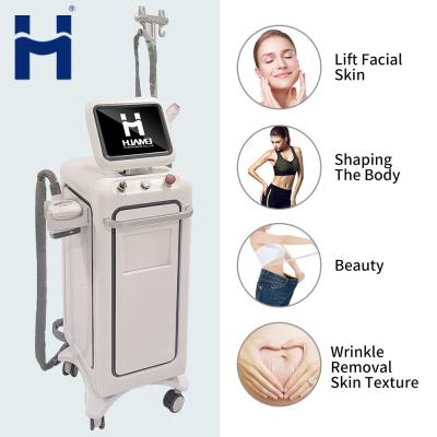 China Huamei V8 4 In 1 Infrared Laser Vacuum RF Roller Vela Body Sculpting Slimming Massager Machine for sale