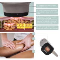 China Huamei V8 4 In 1 Infrared Laser Vacuum RF Roller Vela Body Sculpting Slimming Massager Machine for sale