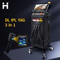 China E-light 755 808 1064 Laser Hair Removal Ipl Nd Yag Laser Machine for Beauty Treatment for sale