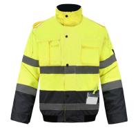 China High Visibility Reflective Safety Jacket Waterproof Flame Retardant Rip Stop PPE Work Wear Custom Logo for sale