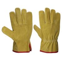 China Cowhide Leather Safety Work Gloves Size 9 with Half Lining - CE Certified EN388 EN511 Protection for Industrial Use for sale