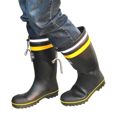 China Anti-Impact Anti-Puncture Rubber High-Cut Rain Safety Shoes for Industrial Mining with 200J Toe Protection and 1100N Penetration Resistance for sale