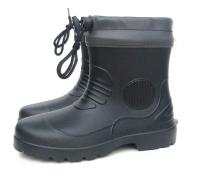 China EVA Medium Short Tube Men's Rain Boots Lightweight Waterproof Footwear 36-46 EU Size Range for sale