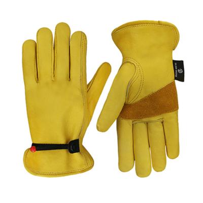 China Cowhide Driver Gloves Protection for sale