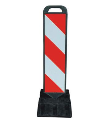 China Reflective Warning Delineator with Rubber Base - 1100mm Height, 20kg Weight for Traffic Safety for sale
