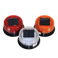 China Traffic Roadworks Barricade Light Solar Car Mounted Warning Light LED Red Blue Magnetic Sentry Box Explosion Flashing for sale