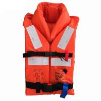 China EPE Foam Adult Life Vest Jacket 150N Buoyancy - Orange Universal Size for Marine Commercial Vessels for sale