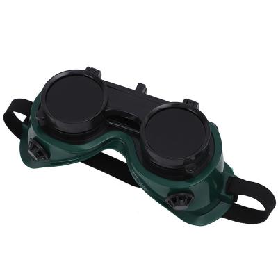 China Double Layer Welder Goggles with No.5 Filter Shade and 50mm Lens - Adjustable Safety Eye Protection for sale