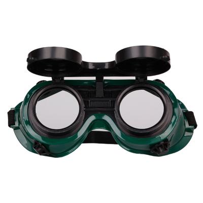 China PVC Frame Welding Goggles with No.5 Shade 50mm Lens and Flip-Front Design for Industrial Safety for sale
