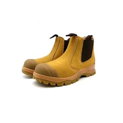 China Anti Smashing Leather Safety Shoes Steel Toe 200J Impact Non Slip Anti Static 6 Inch for sale