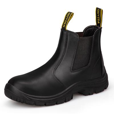 China Cowhide High Top Anti Smashing Anti Static Safety Shoes Steel Toe CE EN ISO 20345 for sale