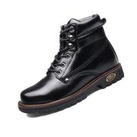 China High Top Cowhide Safety Steel Toe Boots CE EN ISO 20345 Anti Puncture Work Shoes for sale
