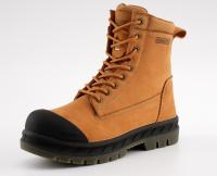 China CE Certified High Top Steel Toe Leather Work Boots Anti Slip Safety Shoes 3-5CM Heel for sale