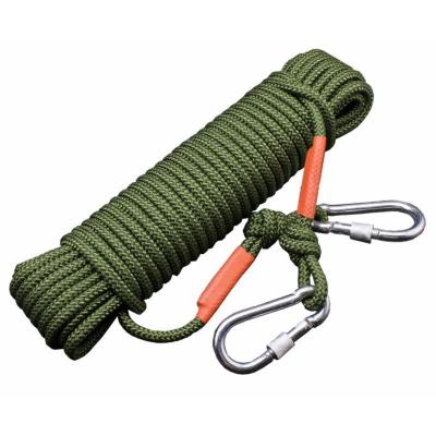 China 8mm Steel Wire Core Fire Escape Rope 30m Length Military Grade Emergency Evacuation Climbing Rope for sale