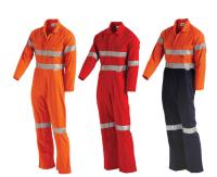 China Industrial High Visibility Workwear Coverall Mens Construction Heavy Duty Uniform 180gsm Cotton for sale