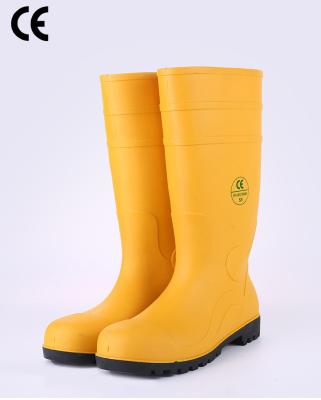 China Steel Head and Steel Sole Rain Boots CE EN 20345 2011 Safety Shoes Size EU 36-47 for sale