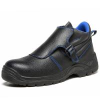 China Cowhide Anti Scald Safety Shoes Steel Toe Wear Resistant Work Shoes CE EN ISO 20345 for sale
