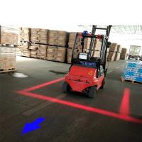 China Safety Boundary Area Light Reverse Range Indication Wide Curved Straight Line Red Blue Light 12-80V 80mm for sale