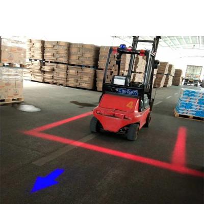 China Safety Boundary Area Light Reverse Range Indication Wide Curved Straight Line Red Blue Light 12-80V 80mm for sale