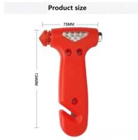 China Car Safety Hammer Window Breaker Multi-Functional Escape Device Emergency Glass Hammer Portable Rescue Tool 2-in-1 for sale