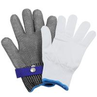 China Food Grade Steel Wire Kitchen Safety Gloves with Buckle Closure - Anti-Cut, Anti-Slip, Oil-Resistant Protective Gloves for sale