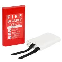 China Fire Retardant Blanket 550°C Fiberglass Fire Blanket 1m x 1m Custom Sizes for Home Kitchen Safety for sale