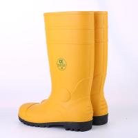 China High Top PVC Steel Toe Rain Boots Anti Smashing Puncture Proof Waterproof Safety Shoes Size 39 46 for sale