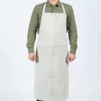 China Cowhide Welding Apron 600mm x 450mm Heat Resistant Leather Welder Protection for sale