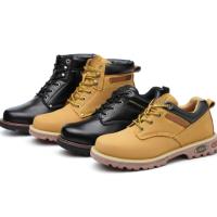 China Safety Shoes Steel Toe Cap Steel Midsole Anti Smashing Anti Puncture Worker Boots Size 36 47 for sale