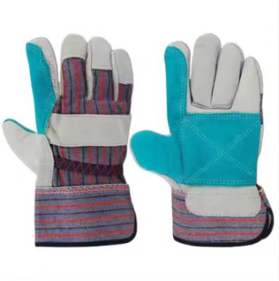 China Cow Split Leather Work Assembly Gloves Custom Size Color Protection Industrial Working Gloves for sale