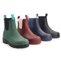 China Women Waterproof Neoprene Chelsea Rain Boots Ankle Wellies EU Size 36-42 Natural Rubber Anti-slip for sale