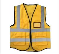 China High Visibility Reflective Safety Vest 100% Polyester EN20471 Class 2 Work Wear for sale