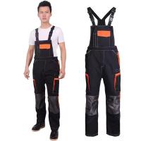 China Men's Cotton Blend Bib Overalls Workwear S-4XL Anti-Shrink Work Pants for sale