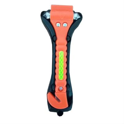 China Car Safety Hammer Glass Breaker Emergency Seat Belt Cutter with Reflector 175mm for sale