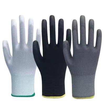 China Industrial Anti Static Gloves ESD Palm PU Coated Nylon Work Protection Size XS-XXL Surface Resistance 10E6-10E8 Ohm for sale