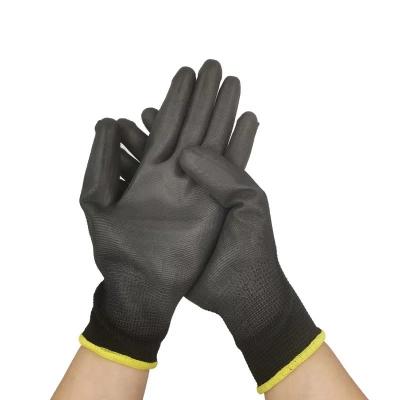China Wholesale 13G Nylon PU Palm Coated Anti Static Gloves 178-279mm Hand Perimeter for Electronic Assembly for sale