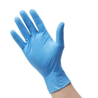 China Disposable Nitrile Gloves Medical Blue Protective Safety Gloves S M L XL for sale