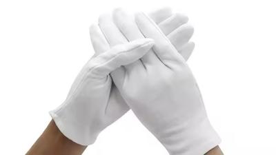 China Wholesale White Cotton Working Gloves Anti Fingerprint Safety Gloves S M L XL for sale