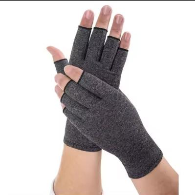 China Half Fingerless Compression Gloves for Arthritis Pain Relief Cotton Spandex S-XL for sale