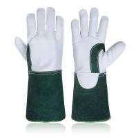 China Sheep Skin Welding Gloves 41cm Argon TIG Laser Protective Leather Gloves for Heavy Work for sale