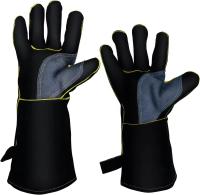China Cowhide Split Leather Welding Gloves 14 16 Inch Heat Resistant OEM Custom Logo for sale