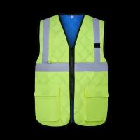 China Evaporative Cooling Ice Vest Water Activated Cooling Vest for Outdoor Workers 5-10 Hours for sale