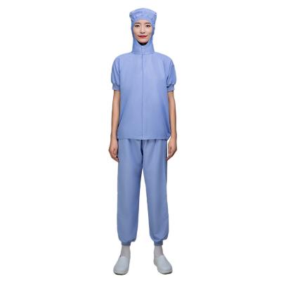China Summer Food Industry Overalls Waterproof Dustproof Work Suit S-3XL Unisex for sale