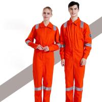 China PPE Acid Alkali Proof Work Clothes Chemical Resistant Safety Clothing 100% Cotton Custom Color for sale