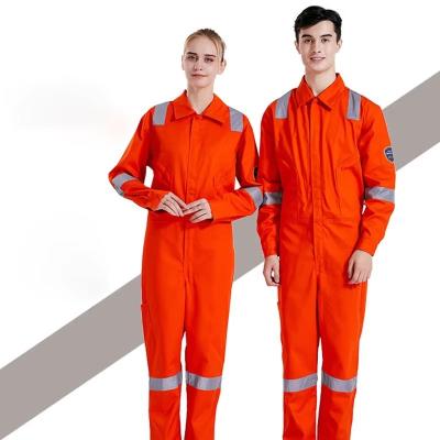 China PPE Acid Alkali Proof Work Clothes Chemical Resistant Safety Clothing 100% Cotton Custom Color for sale
