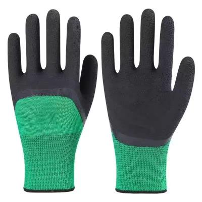 China Nitrile Coated Nylon Polyester Safety Gloves EN388 4131 Cut Resistant Work Gloves S M L XL for sale