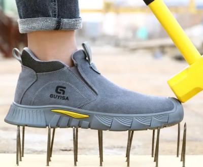 China GUYISA Fashion Safety Boots Anti-Static Steel Toe Work Shoes US4-12 for sale