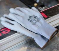 China PU Nitrile Coated Safety Gloves Anti Slip Wear Resistant Oil Resistant 42g S/M/L for sale
