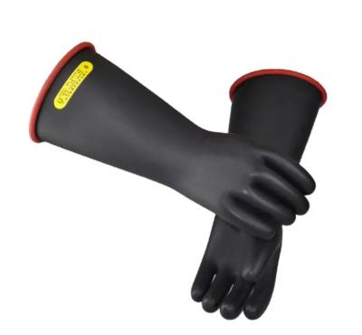 China Rubber Electric Insulating Gloves Class 00-4 11/14 Inch Dielectric Hand Protection for Electrician for sale