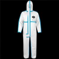China PPE Safety Wear Chemical Protective Suit Class 1 2 3 OSHA ANSI AS NZS 30g 60g for sale